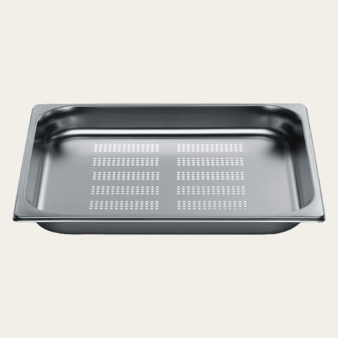 Perforated cooking tray (1/2 GN), height 40mm | Cooking tray | V-ZUG Ltd.